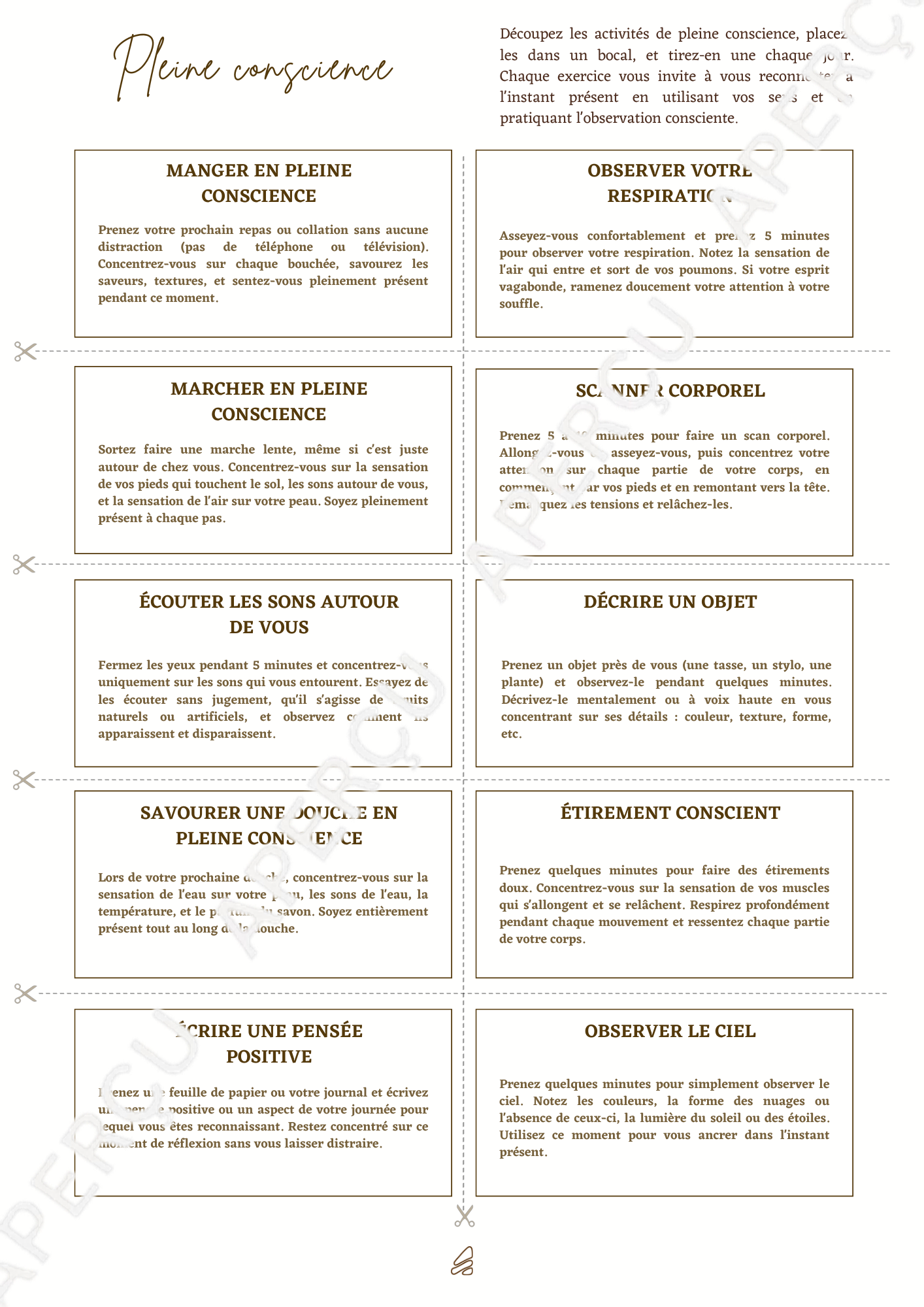 Activité de pleine conscience | Aktup